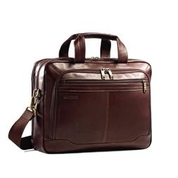 Samsonite Colombian Leather Toploader, Brown, One Size